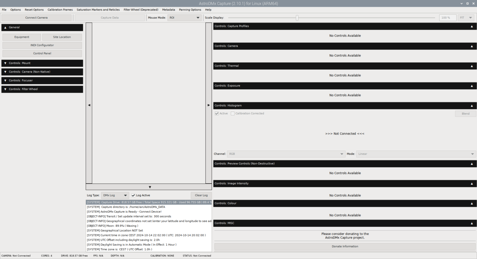 Installing AstroDMx on a Raspberry Pi 5 - ASTROISK