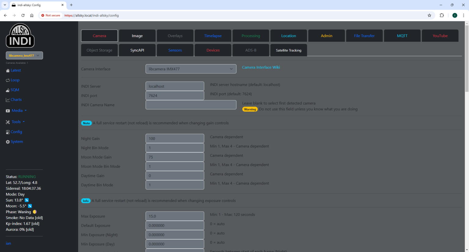 Install INDI-AllSky on a Raspberry Pi 5 – ASTROISK